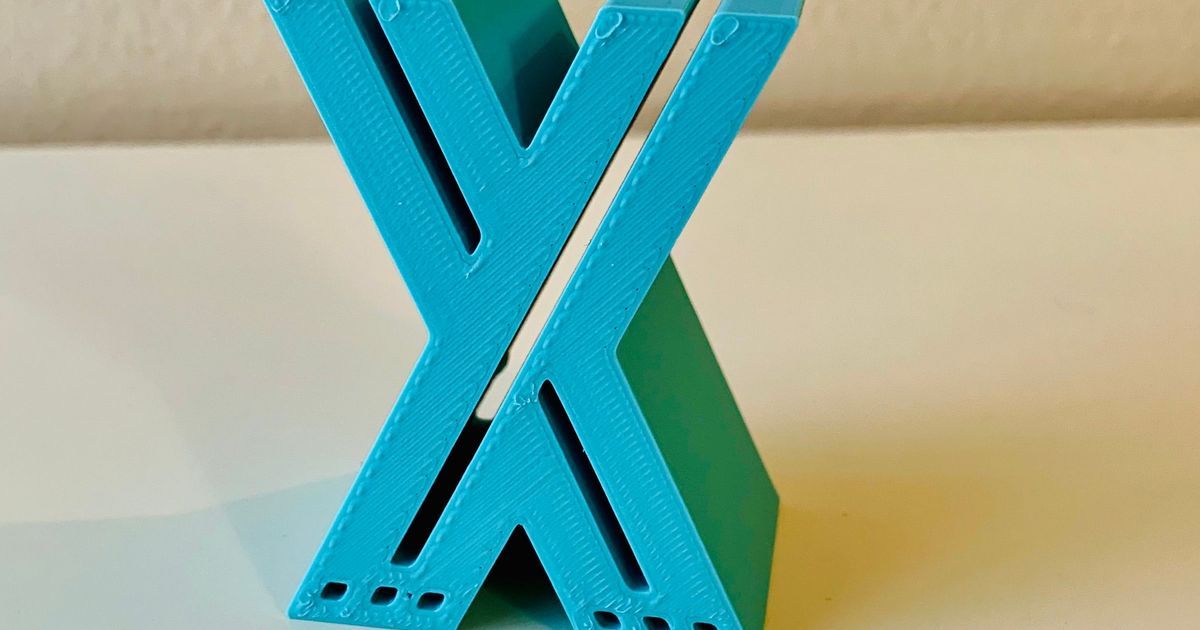 3D Alphabet - Letter X by Art G | Download free STL model | Printables.com