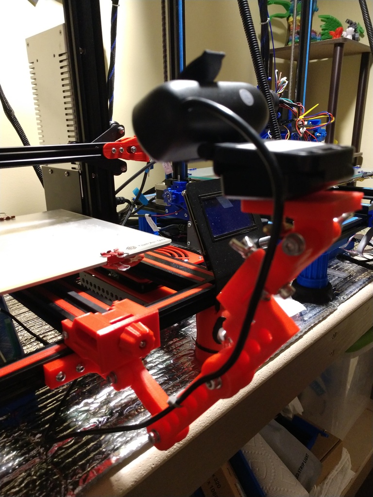 The Ultimate Sturdy Webcam Mount for 3D Printer by jonbourg | Download ...