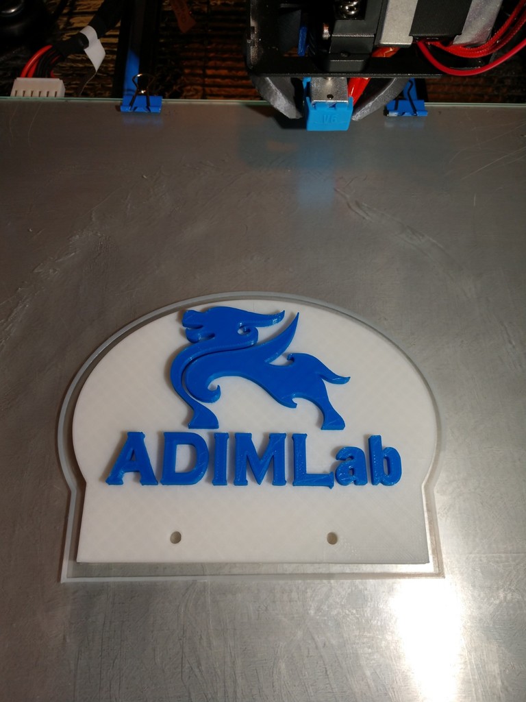 Adimlab Printer Logo Sign by jonbourg | Download free STL model ...