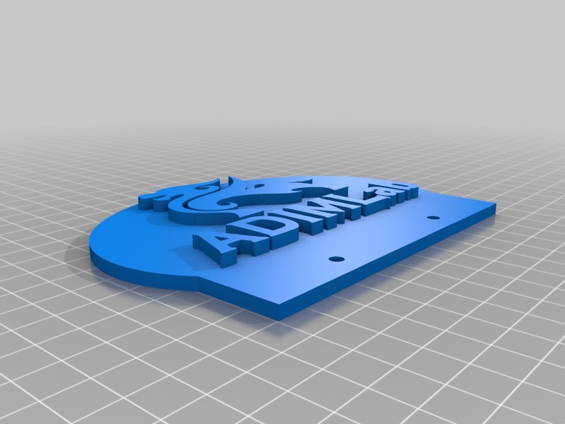 Adimlab Printer Logo Sign by jonbourg | Download free STL model ...