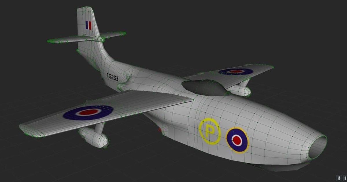 Saunders Roe SRA1 by jonbourg | Download free STL model | Printables.com