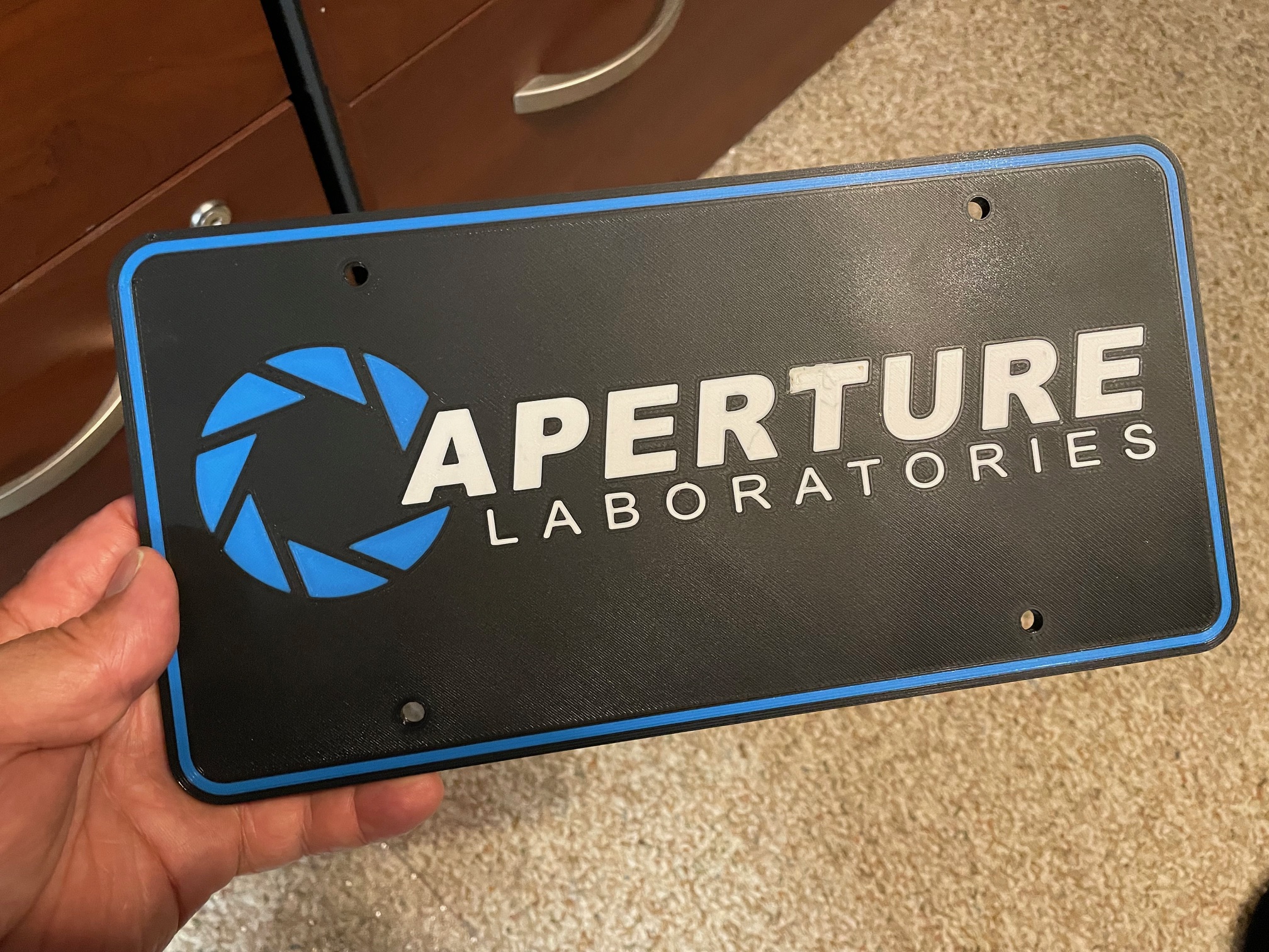 Aperture Labs License Plate by Quickset45 | Download free STL model ...
