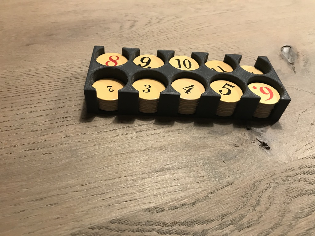 catan number coin holder by Cor ten Hoor | Download free STL model ...