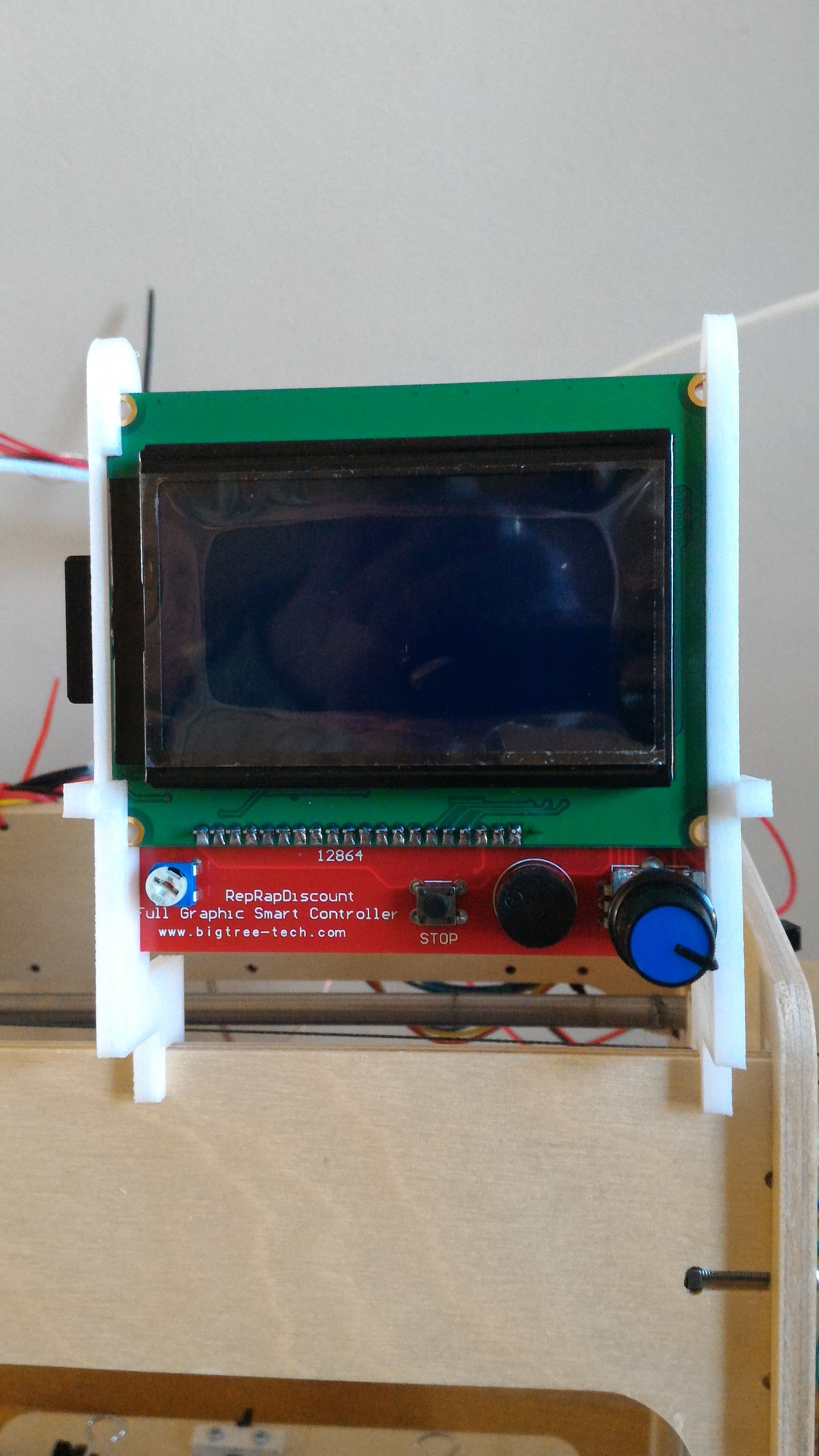 RepRapDiscount Graphic Controller bracket for BobsCNC RP9 by Dan the 3D ...