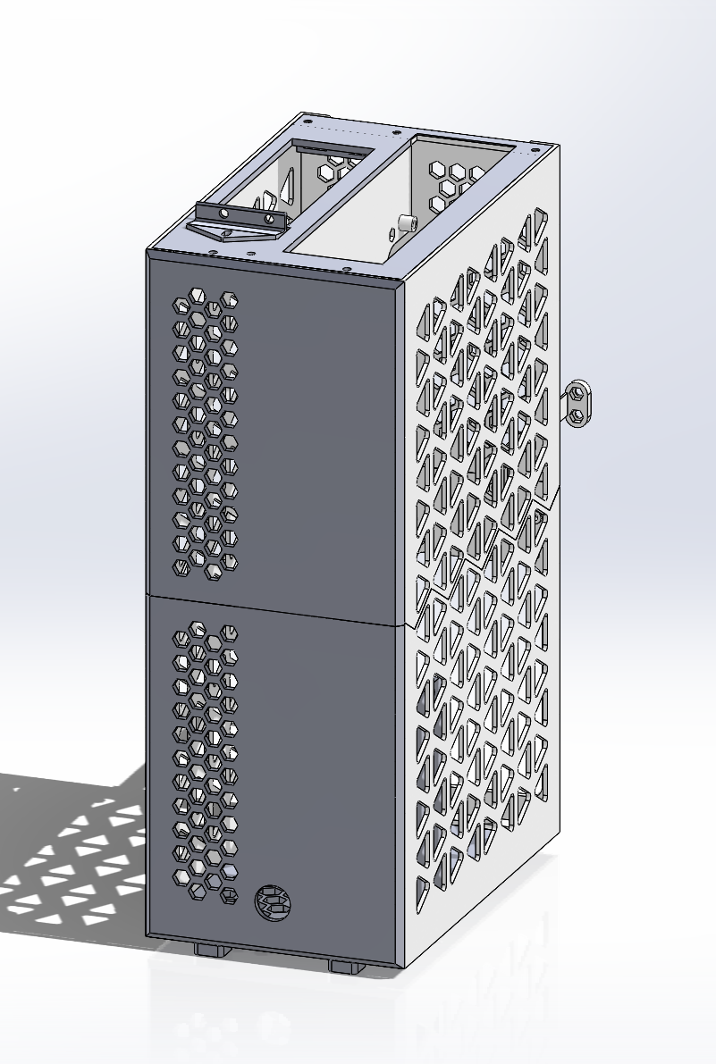 NutCase - Vertical ITX PC Case by Crypt | Download free STL model ...