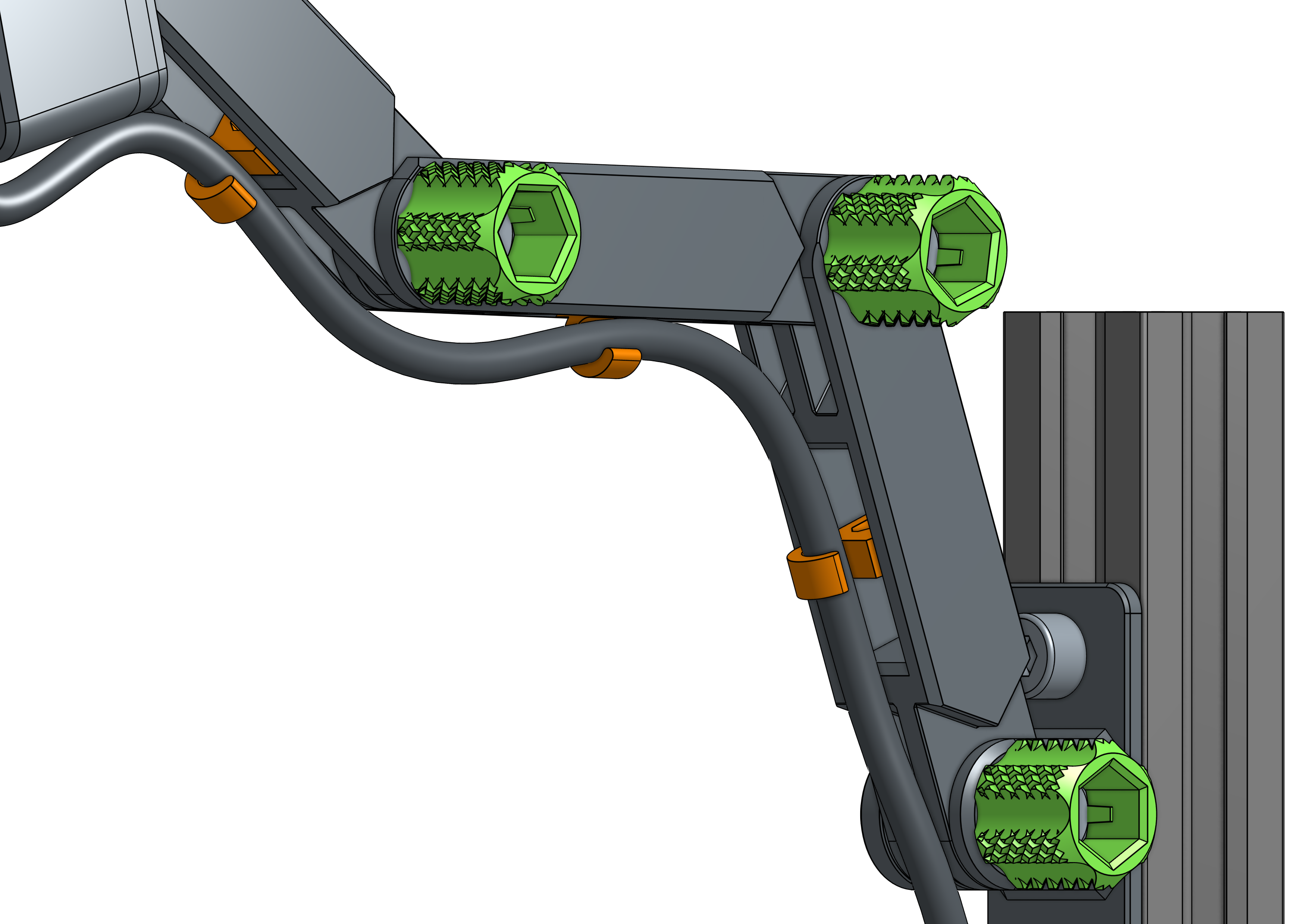 Cable Clips for Modular Mounting System Arms - Customizable by 6d6178 ...