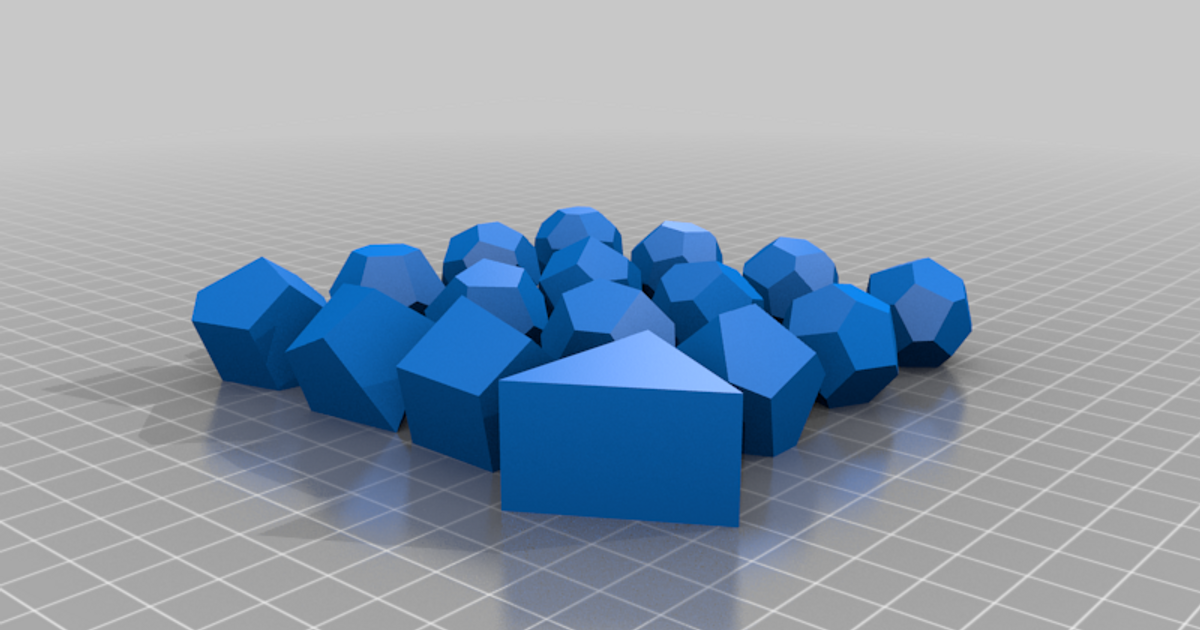 Classroom Polyhedra by Openscaddad | Download free STL model ...