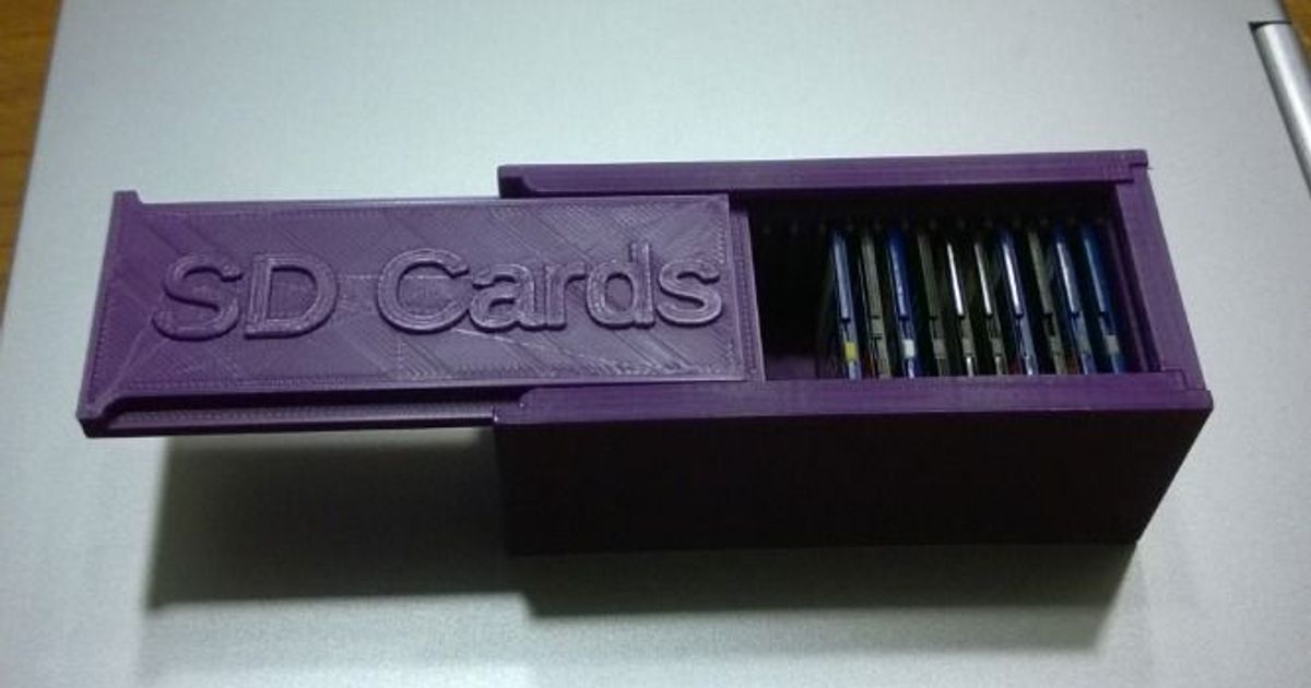 SD Card Storage by Openscaddad | Download free STL model | Printables.com