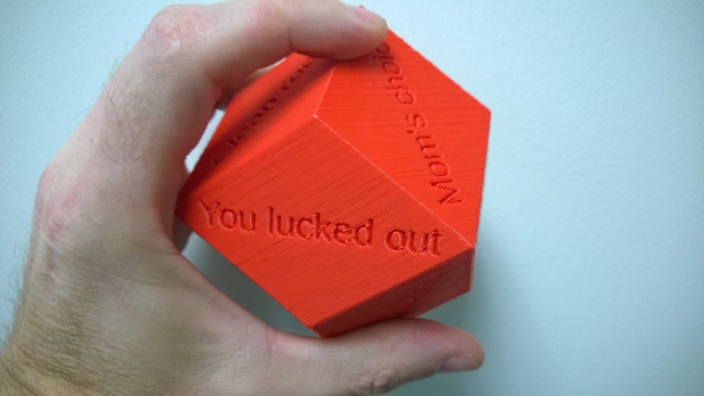 Customizable Rhombic Dice by Openscaddad | Download free STL model ...