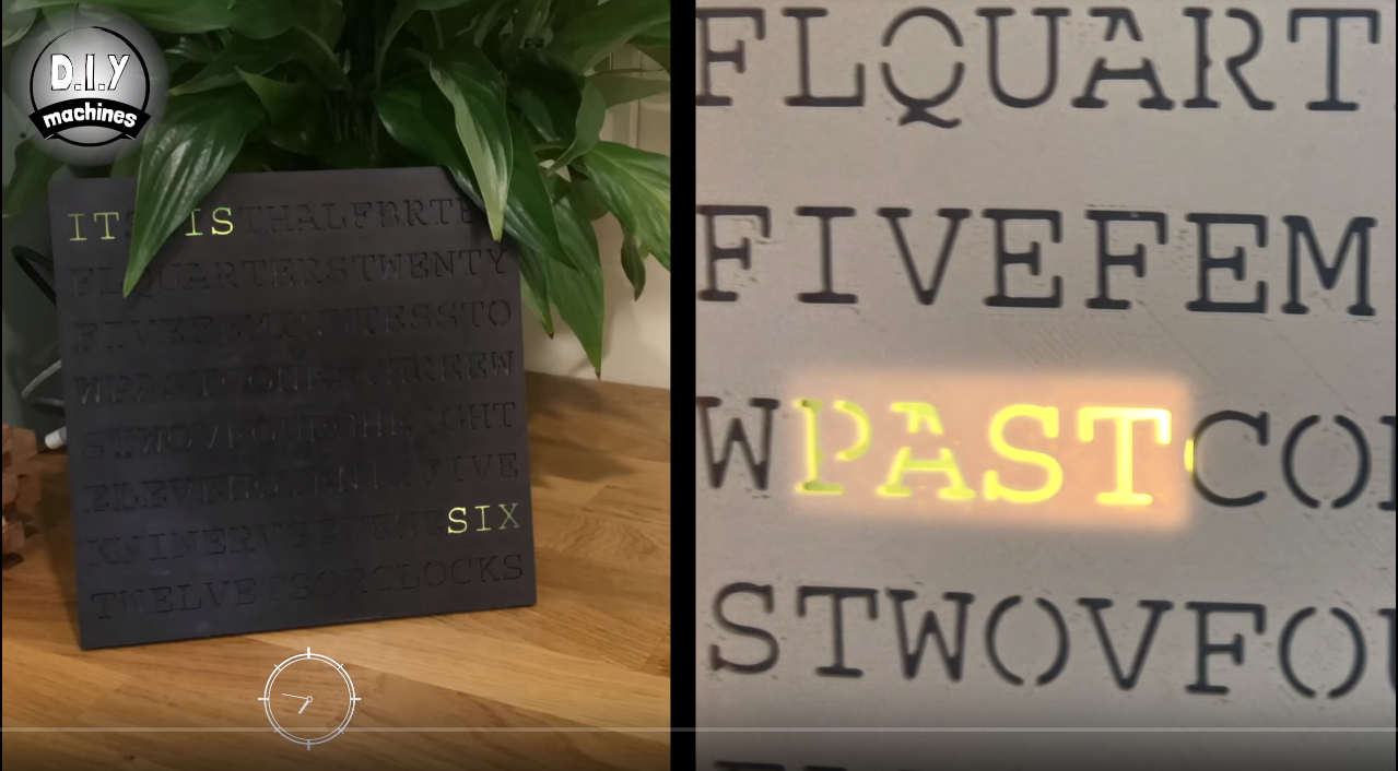 Arduino Word Clock 3d Printable By Diy Machines Download Free Stl