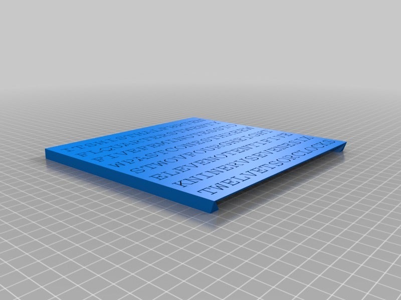 Arduino Word Clock - 3D Printable by DIY Machines | Download free STL ...