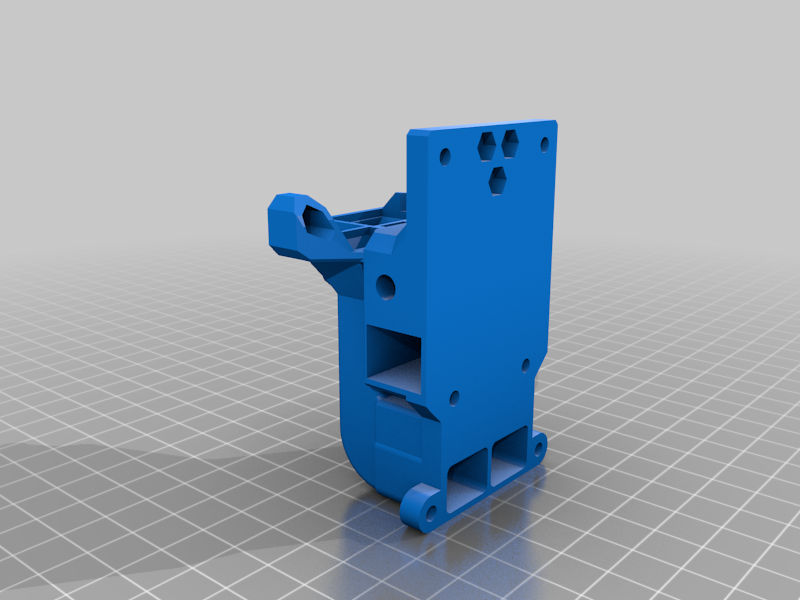 EVA dual 5015 E3D Volcano back plate by Ruffle | Download free STL ...