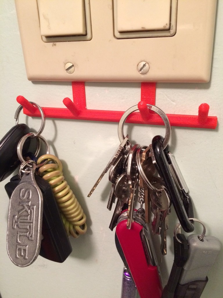 Dual Light Switch Key Hanger by Avianna | Download free STL model ...