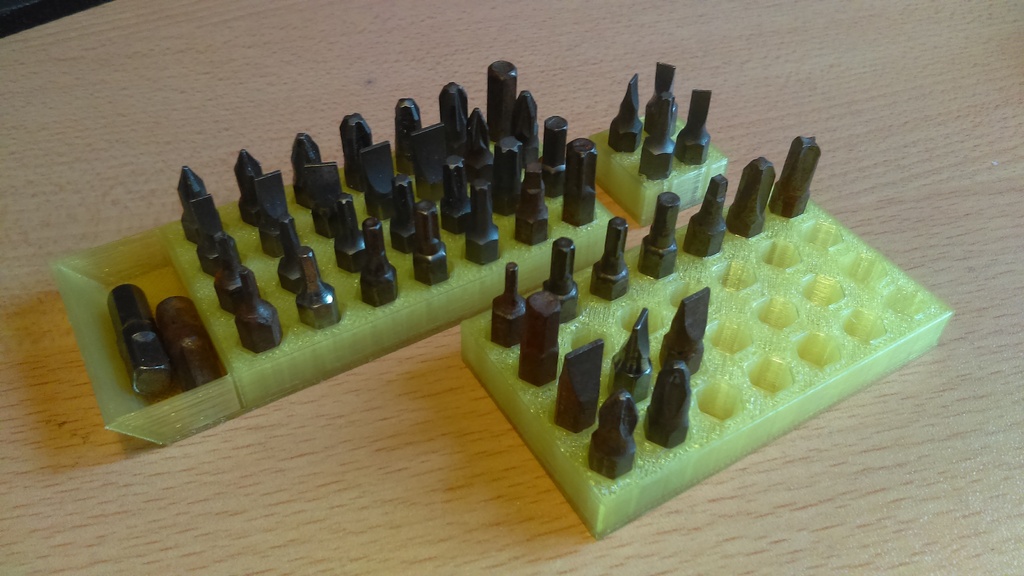 Screwdriver Bit Tray by lgcproductions | Download free STL model ...