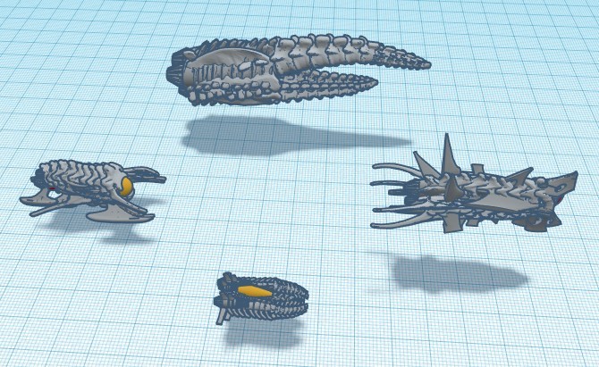 Eoxian starships for Starfinder by LordOgreCorsair | Download free STL ...
