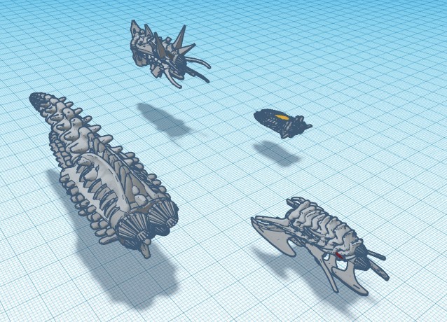 Eoxian starships for Starfinder by LordOgreCorsair | Download free STL ...