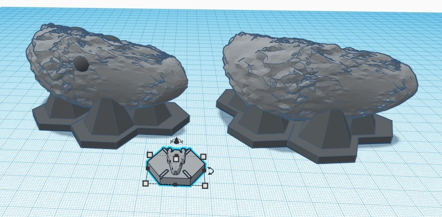 Asteroids for space combat games by LordOgreCorsair | Download free STL ...