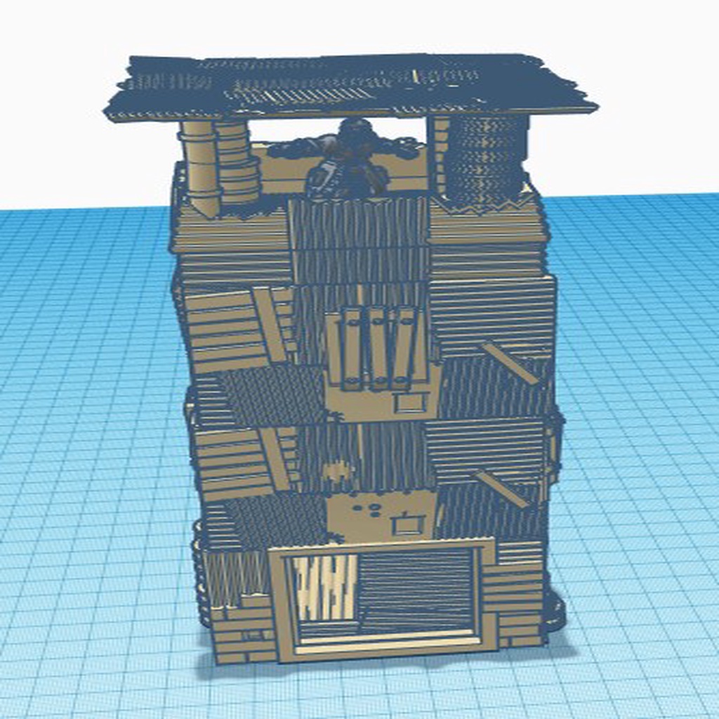 Shanty dice tower/watch tower by LordOgreCorsair | Download free STL ...