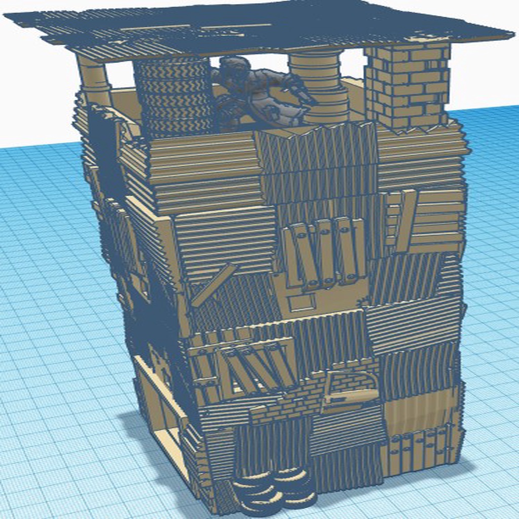Shanty dice tower/watch tower by LordOgreCorsair | Download free STL ...