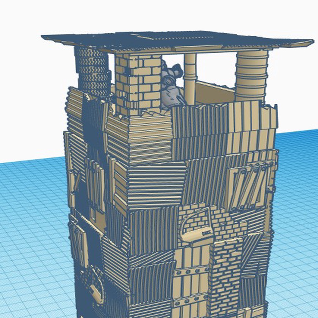 Shanty dice tower/watch tower by LordOgreCorsair | Download free STL ...