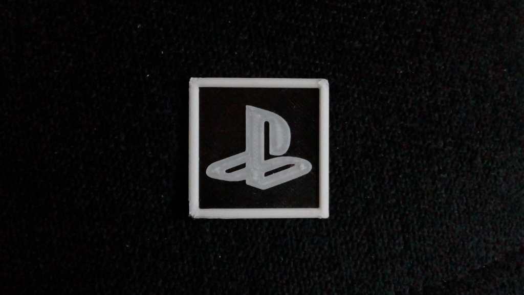 Framed Playstation Logo by ZACHSP8 | Download free STL model ...
