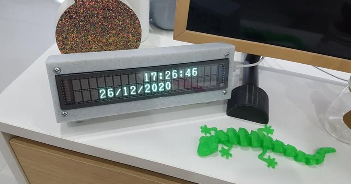 VFD Clock by Chyneuze | Download free STL model | Printables.com