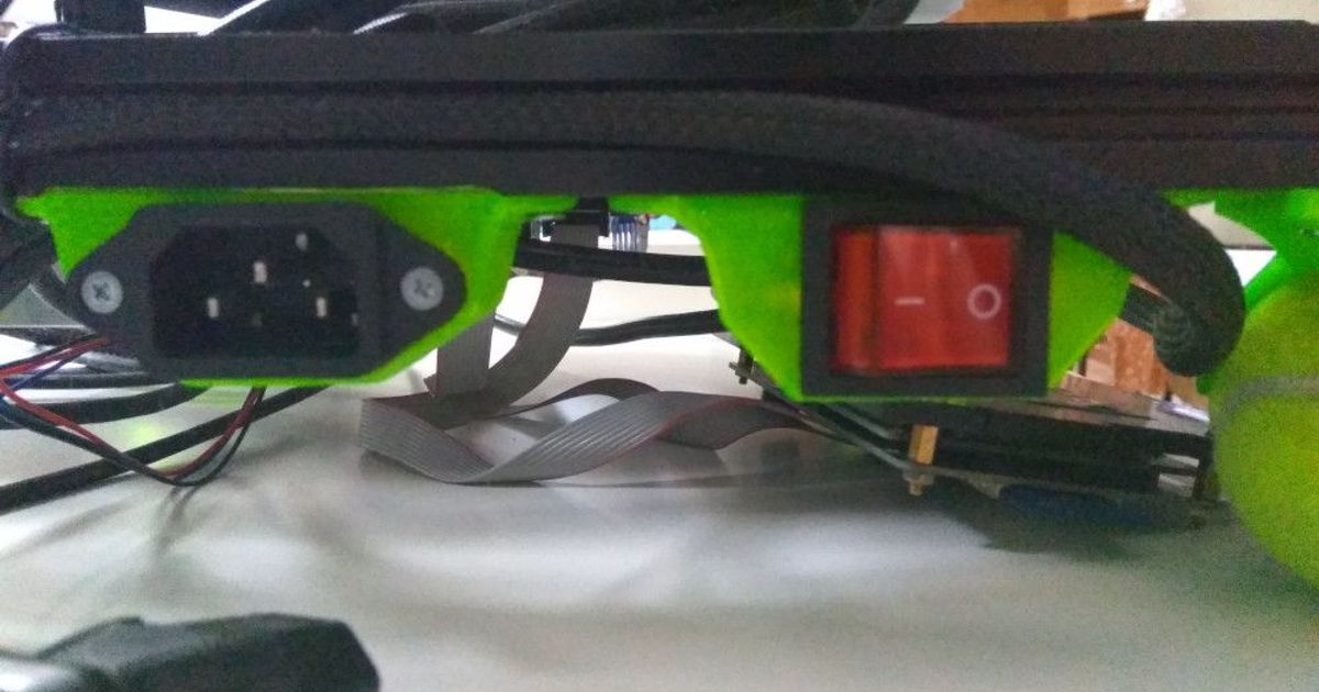 power switch 2020 frame by Strel | Download free STL model | Printables.com