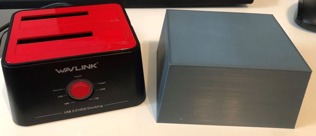Dual HDD dock cover by CntStrahd | Download free STL model | Printables.com