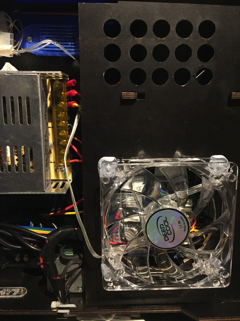 PSU low profile fan adapter (60mm to 120mm) by Lyricon | Download free ...