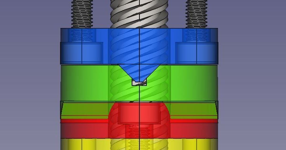 z lead screw banding wobbling compensation bracket by caesar_1111 ...
