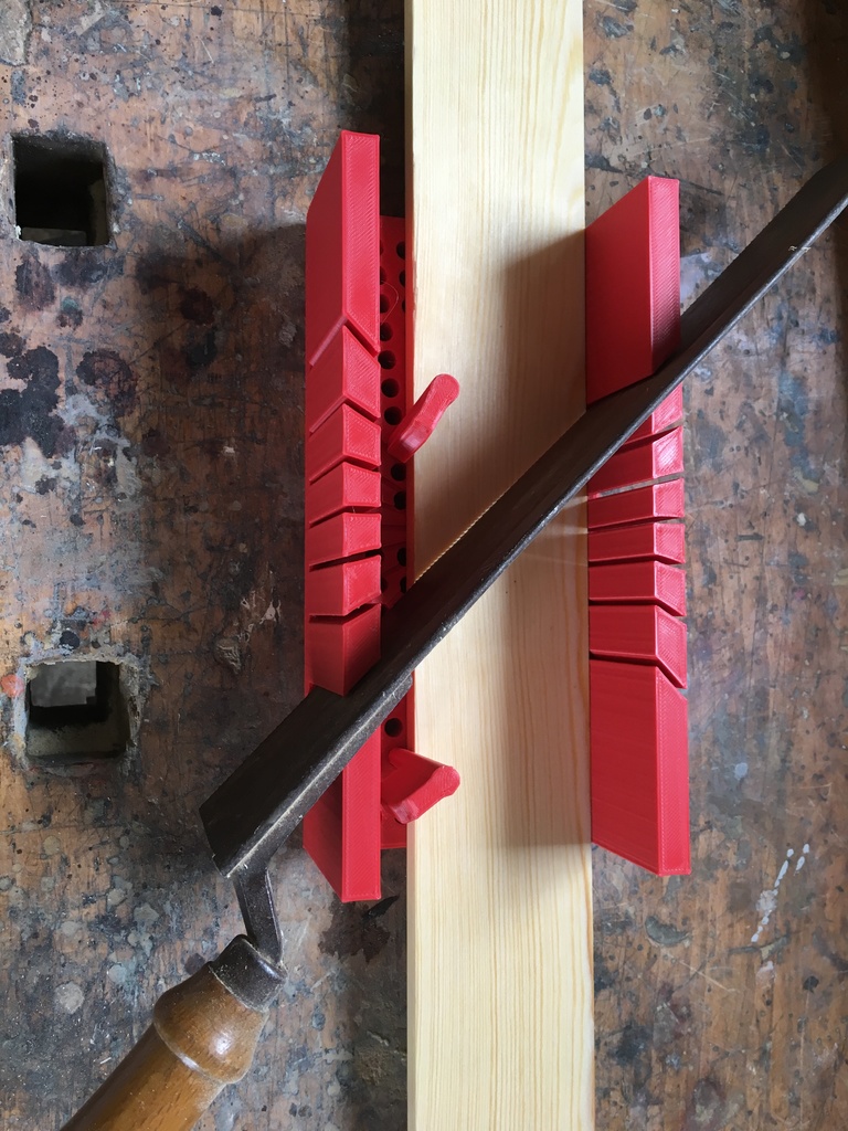 Miter Box with clamping Pegs 15, 30 and 45 degree by caesar_1111 ...