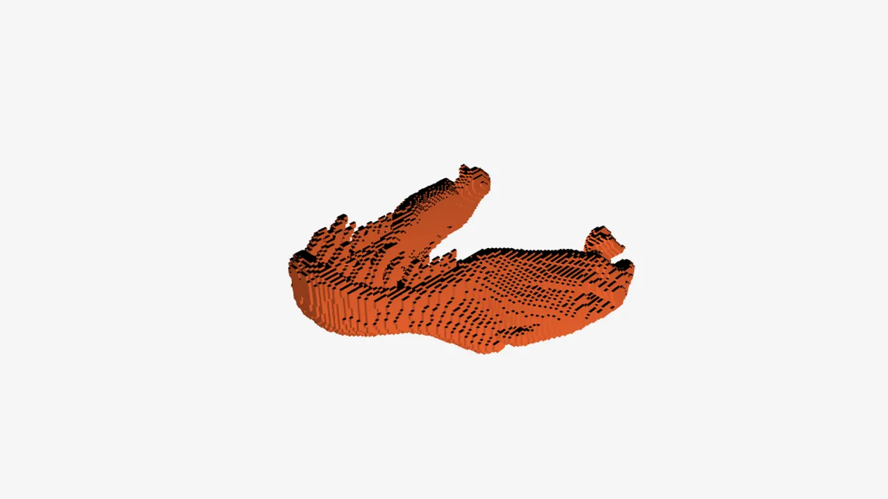 Voxelized T-Rex Skull by Makerwiz | Download free STL model ...