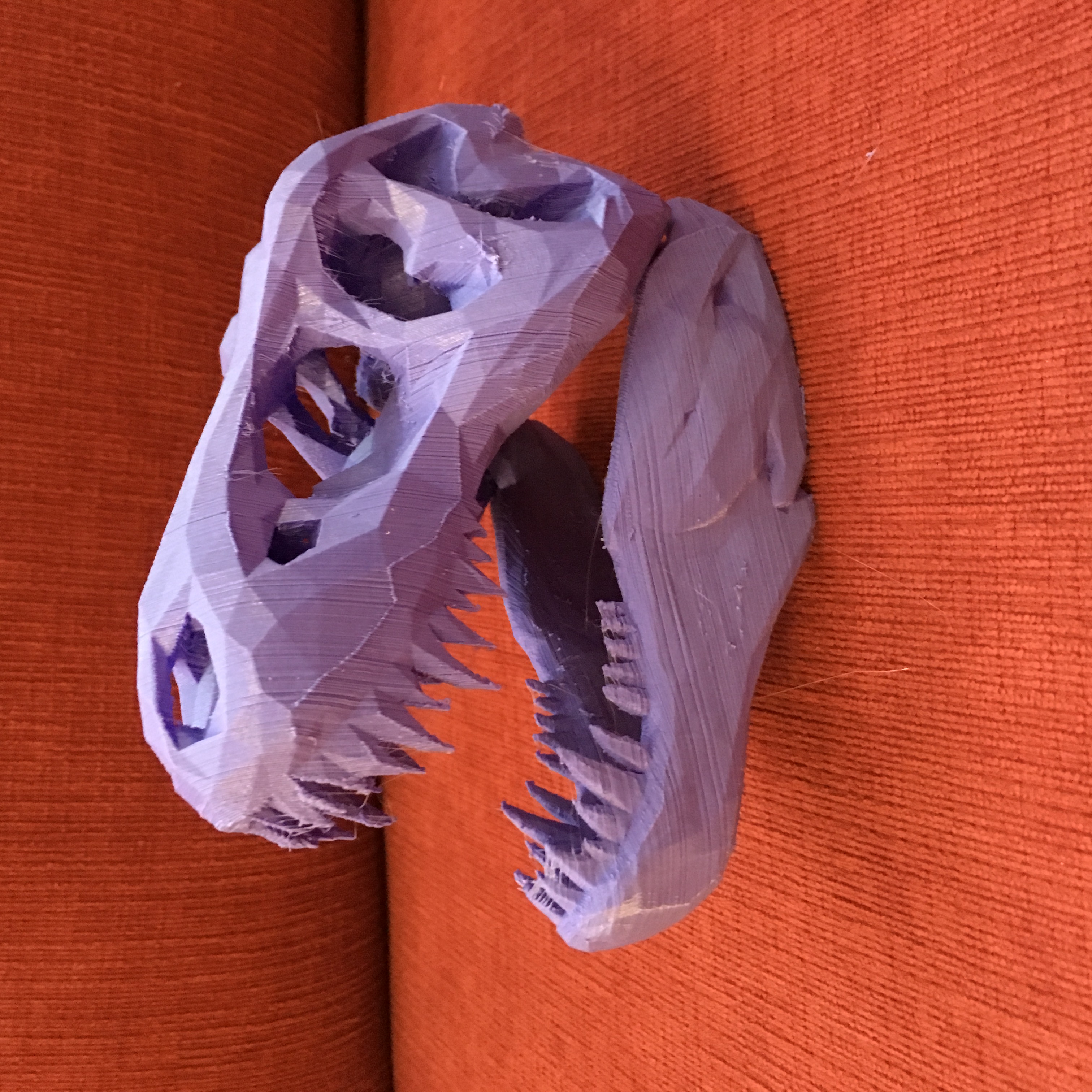 Low Poly T-Rex Skull by Makerwiz | Download free STL model | Printables.com