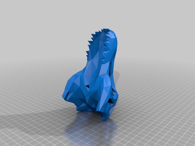 Low Poly T-Rex Skull by Makerwiz | Download free STL model | Printables.com
