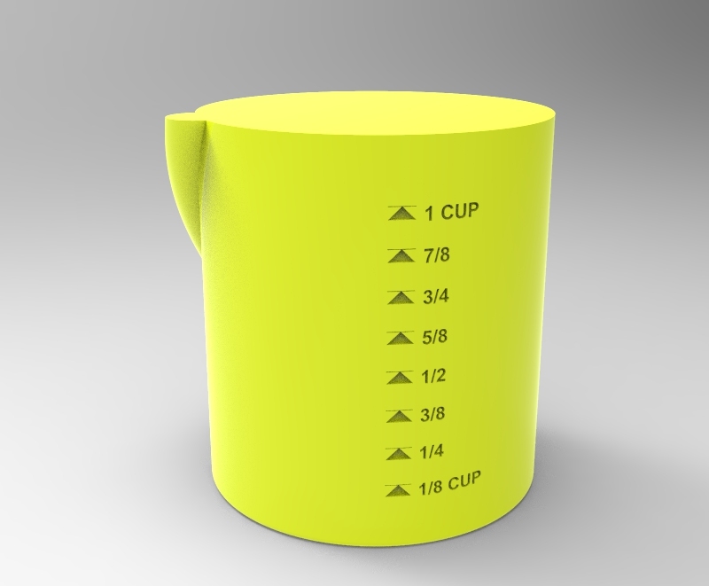 twist measuring cup by dav88 | Download free STL model | Printables.com