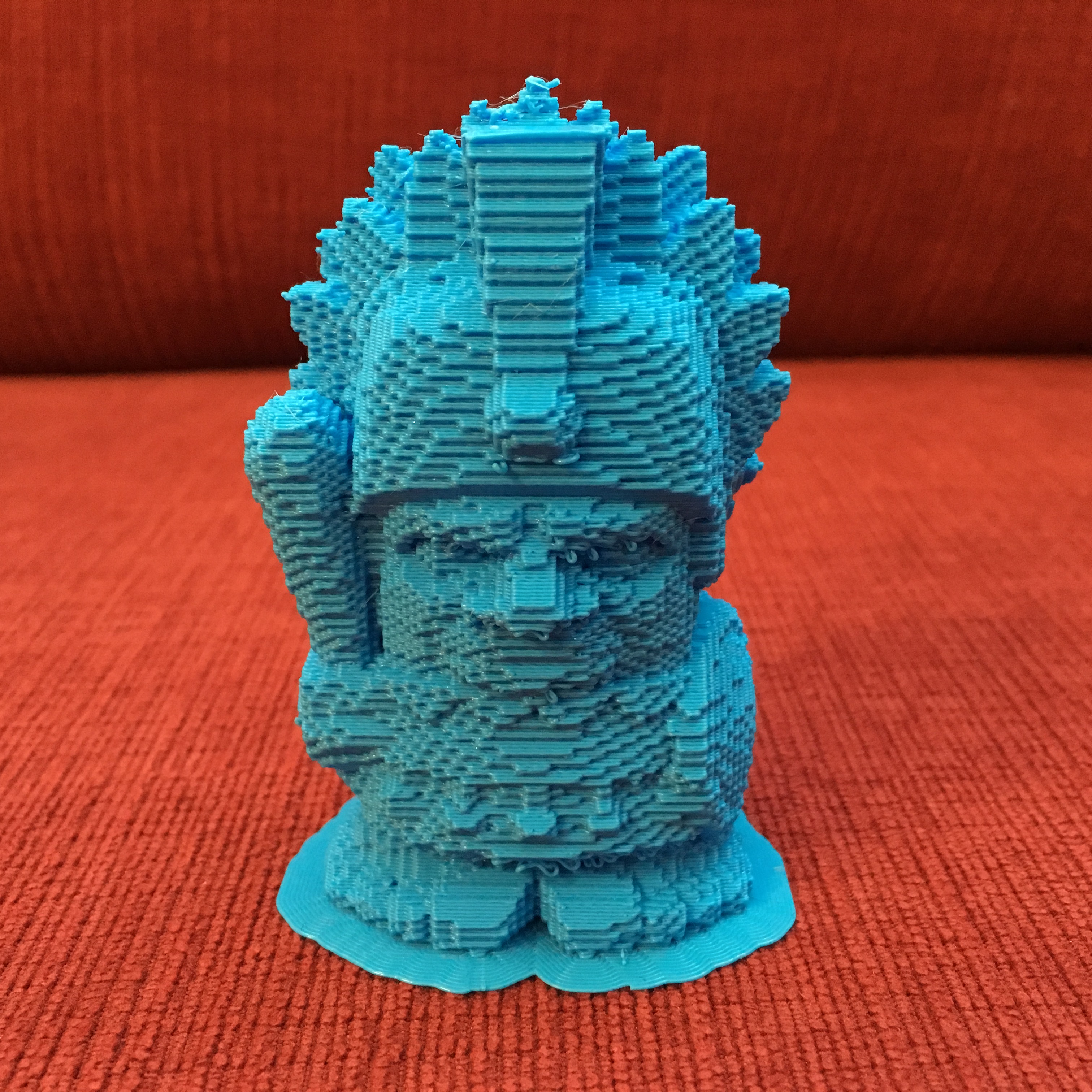 Voxelized Aztec Chief by Makerwiz | Download free STL model ...