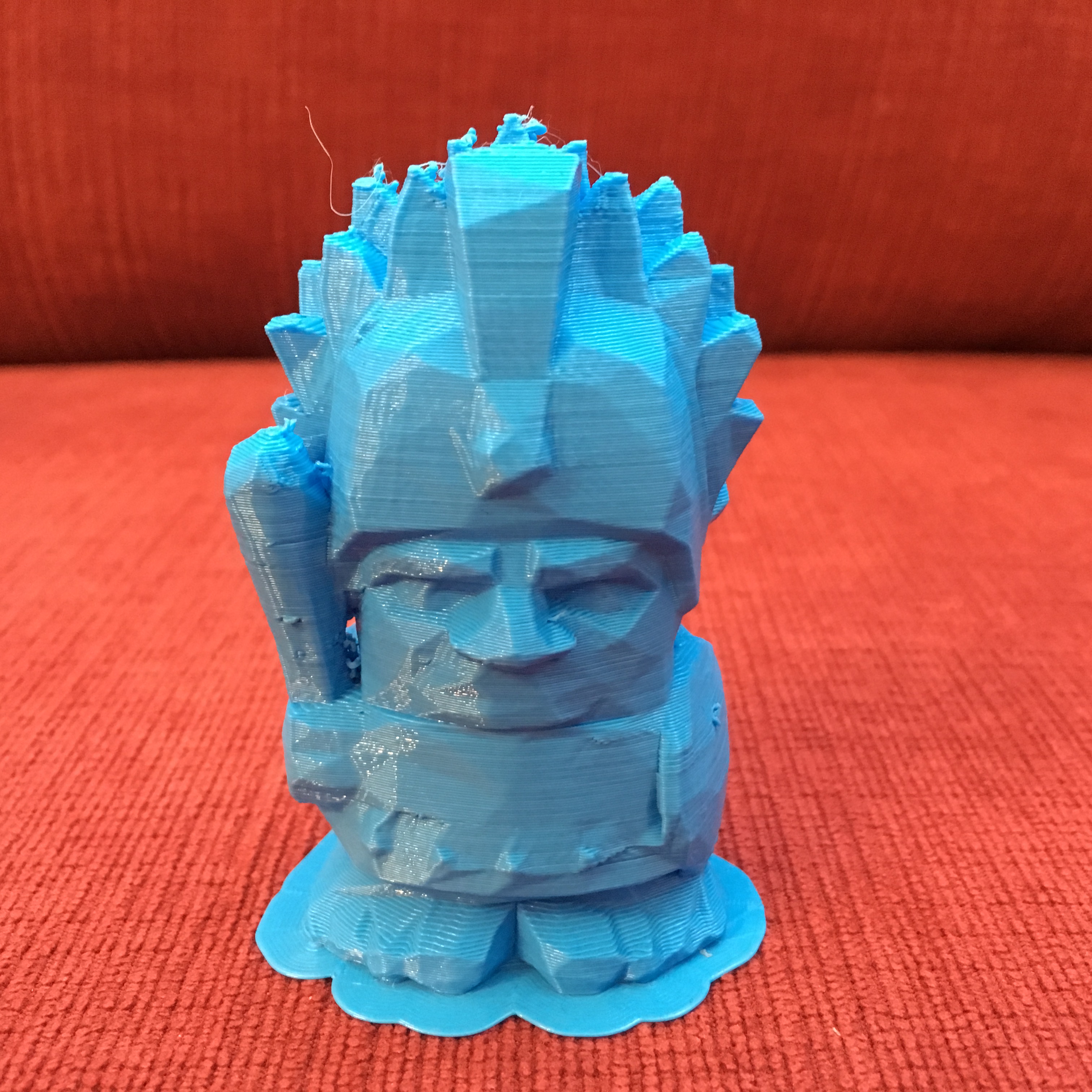 Low Poly Aztec Chief by Makerwiz | Download free STL model | Printables.com