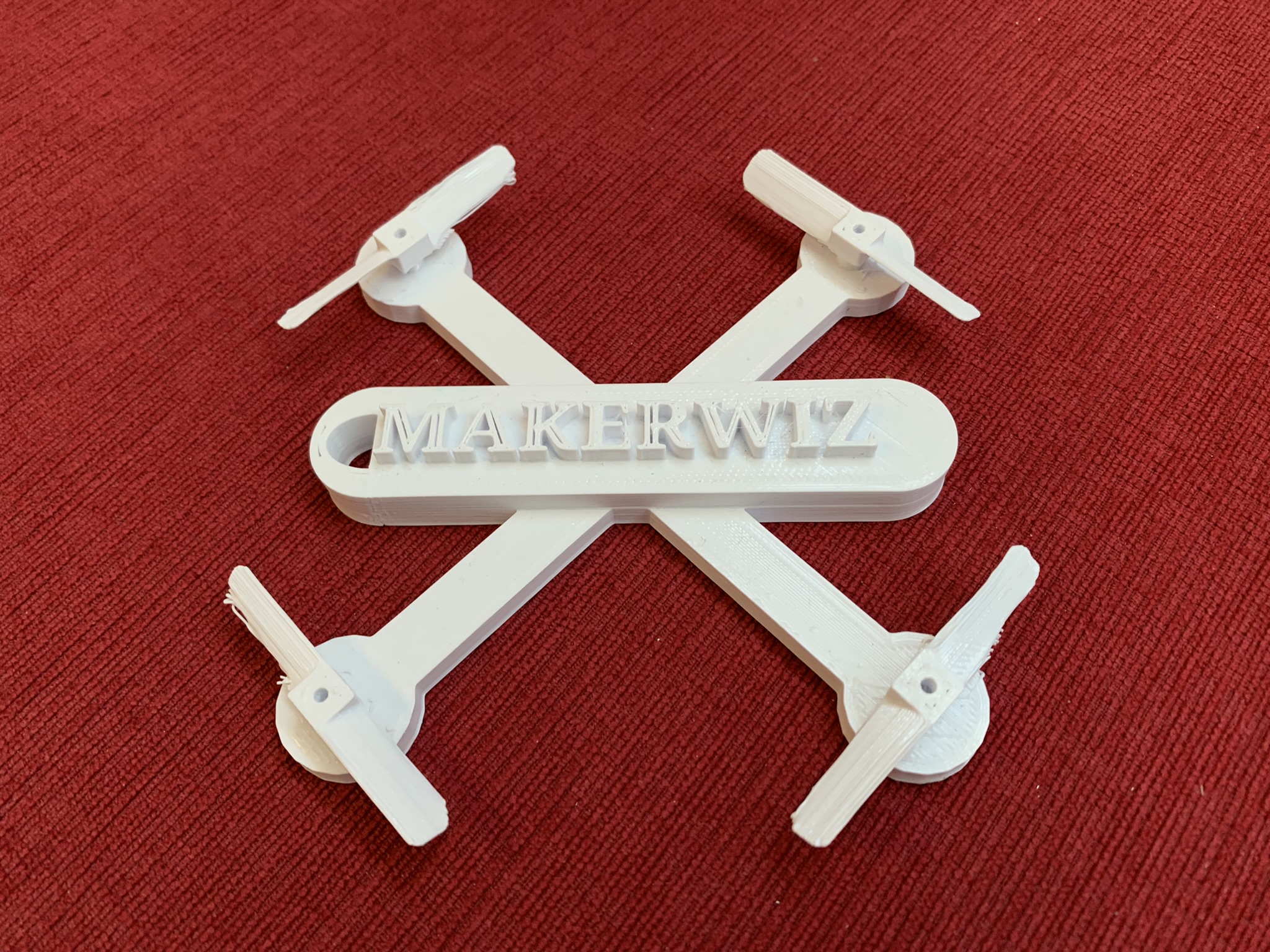 Makerwiz Drone Keychain by Makerwiz | Download free STL model ...
