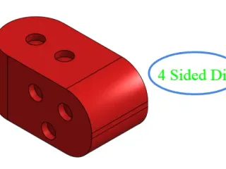 4 Sided Dice by Caden S | Download free STL model | Printables.com
