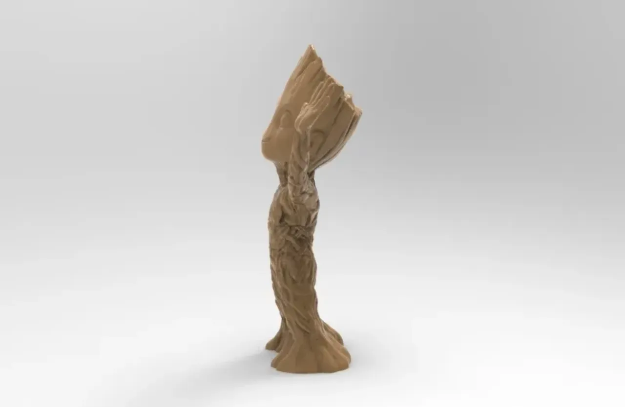 baby groot stand 2 arms up by dav88 | Download free STL model ...