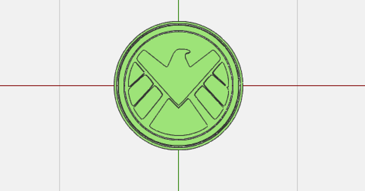S.H.I.E.L.D. emblem by Nadanoob99 | Download free STL model ...