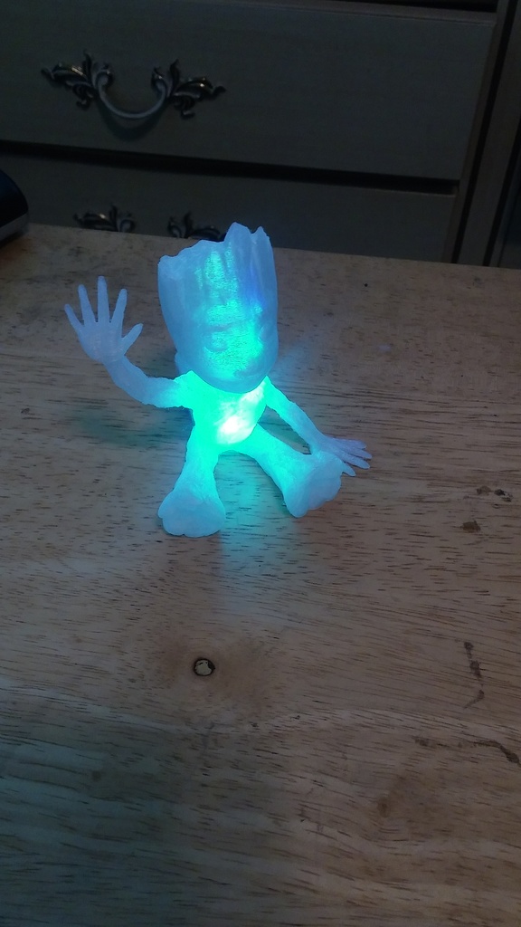 baby groot led light v4 by dav88 | Download free STL model | Printables.com