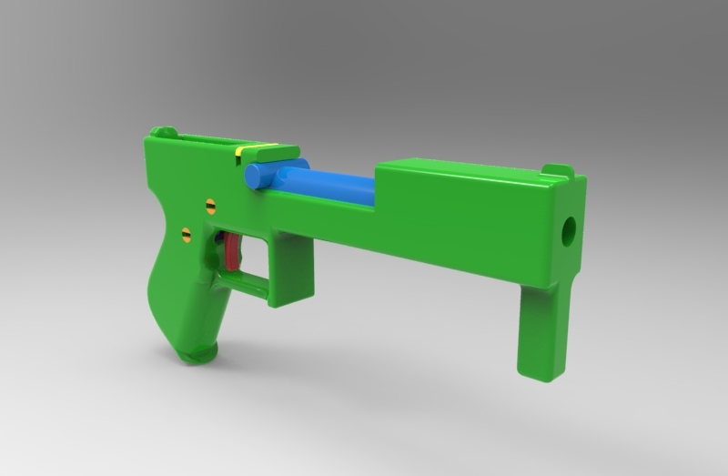 gun prop-spring bbl hold by dav88 | Download free STL model ...