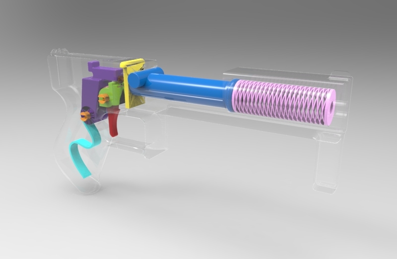 gun prop-spring bbl hold by dav88 | Download free STL model ...