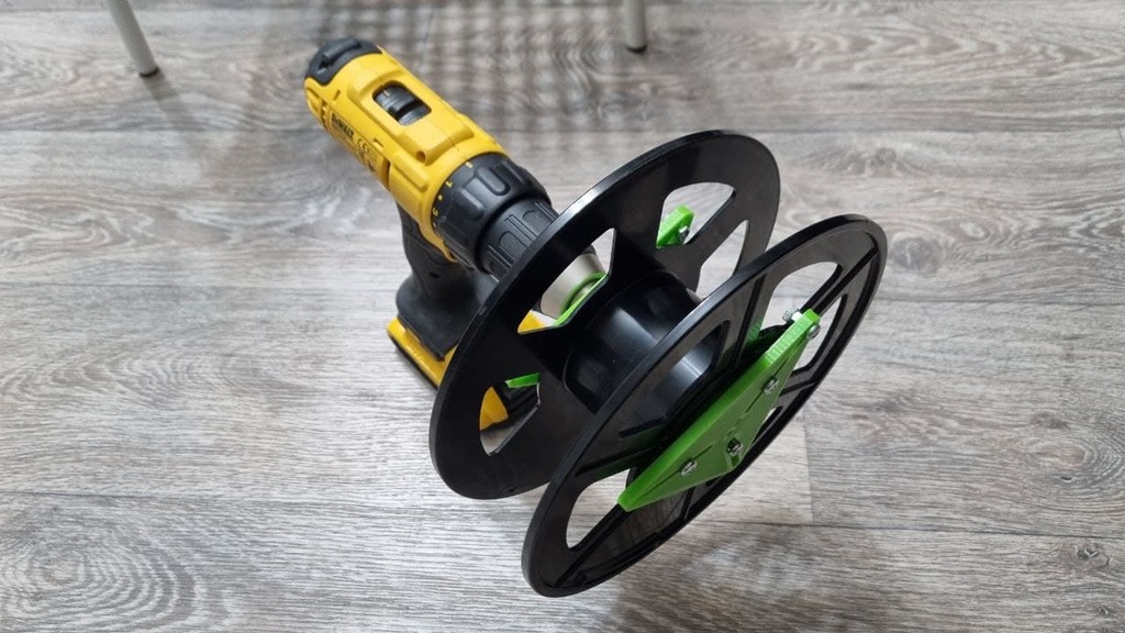 Spool roller rewind adapter for electric screwdriver by coderus ...