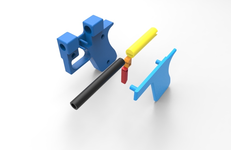 prop gun open bolt design by dav88 | Download free STL model ...