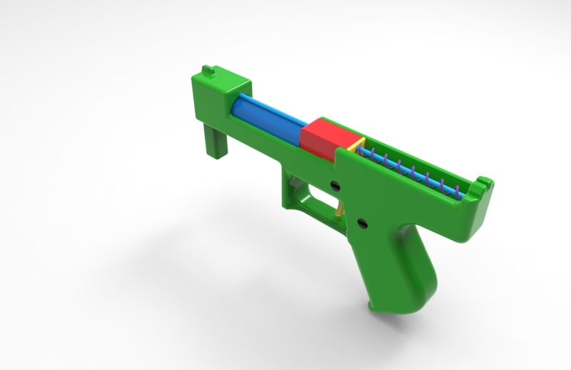 prop gun - blowback by dav88 | Download free STL model | Printables.com