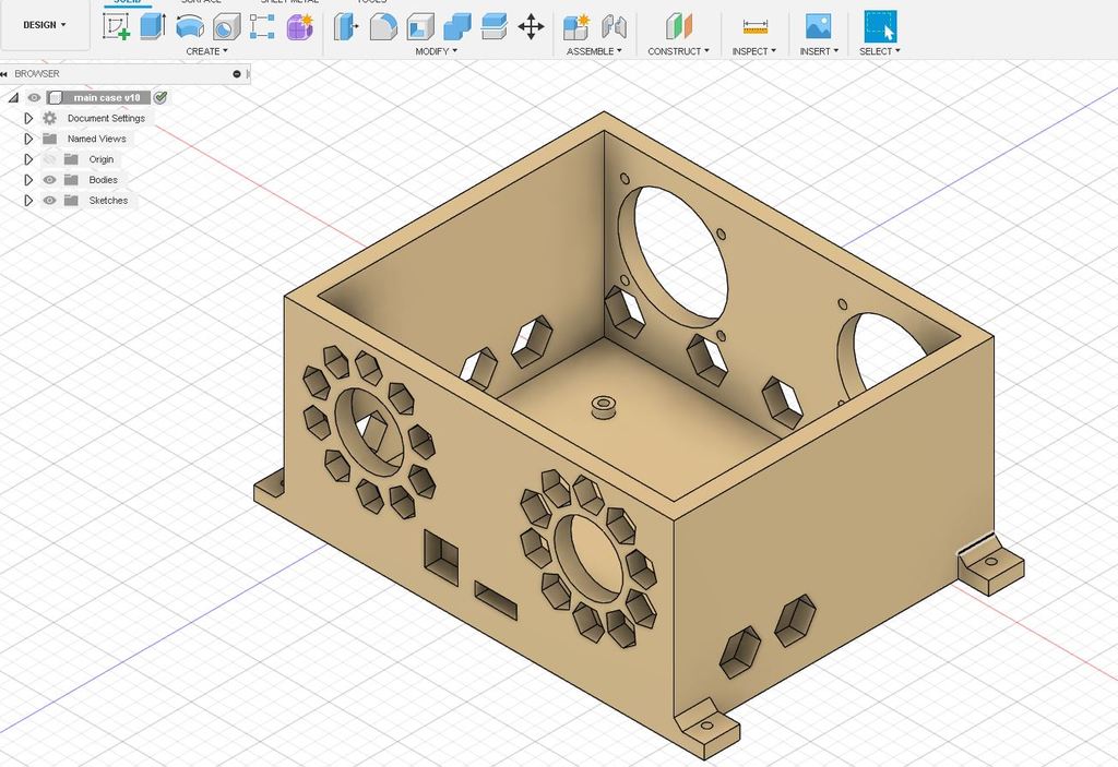 SKR 1.3/1.4 enclosure body frame by Stephen.Vieau | Download free STL ...