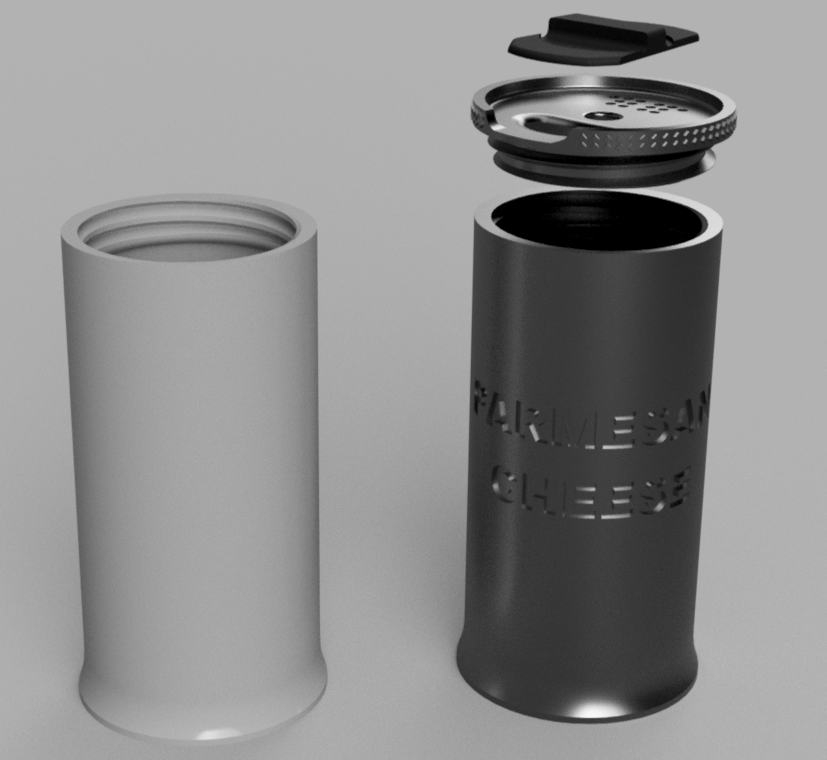 Shaker Container with Screw on Lid by Windbane Designs | Download free ...