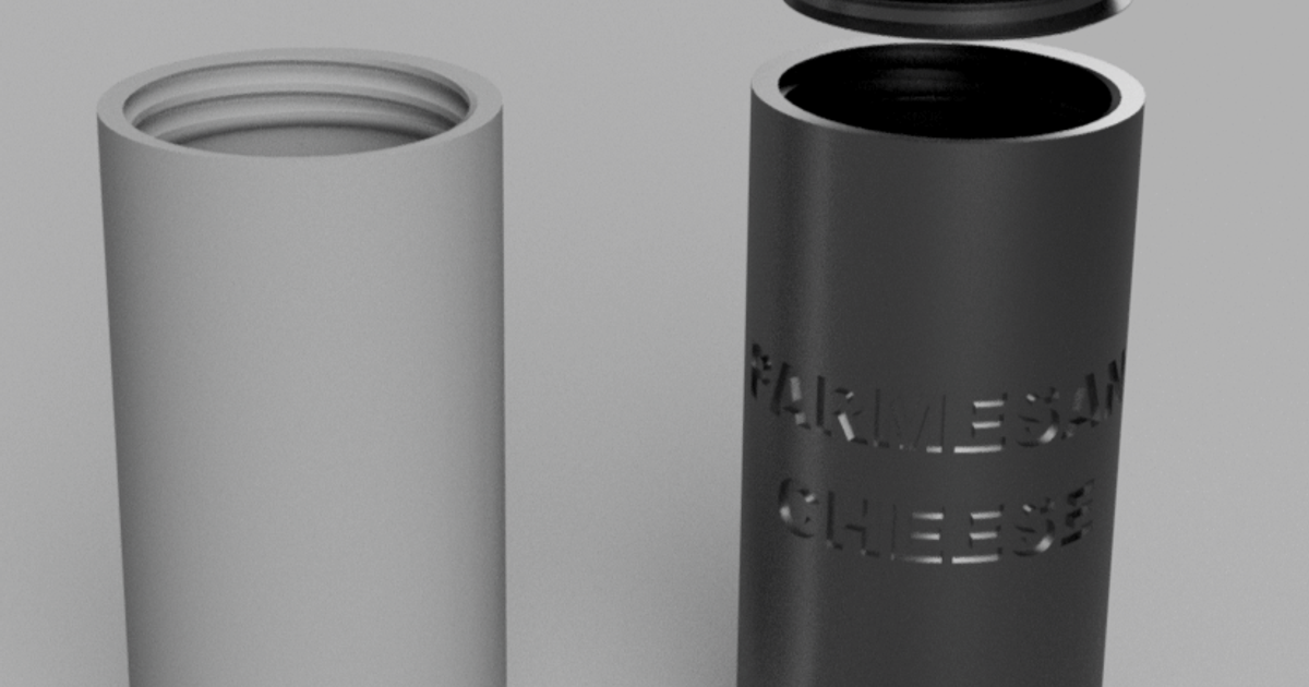 Shaker Container with Screw on Lid by Windbane Designs | Download free ...